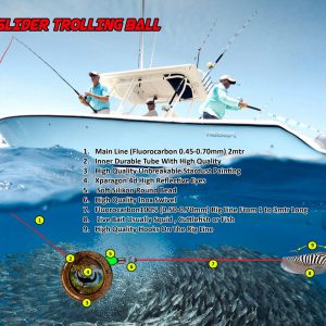 HYDRO SLIDER TROLLING BALL NATURA GLOW - X-Paragon