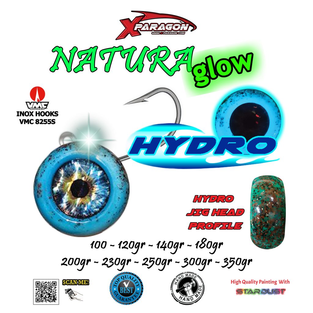 JIG HEAD HYDRO NATURA GLOW - X-Paragon